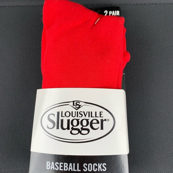 Louisville Slugger | Accessories | Nwt 2 Pair Louisville Slugger Baseball Socks Youth Shoe Size ...